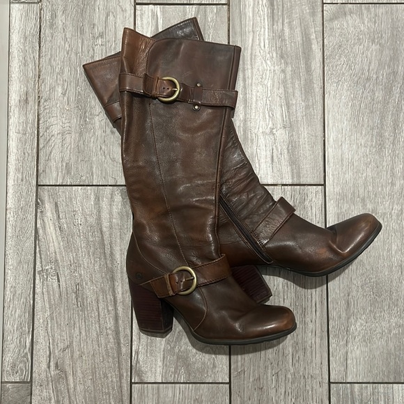 Born | Shoes | Beautiful Born Leather Brown Boots 945 | Poshmark